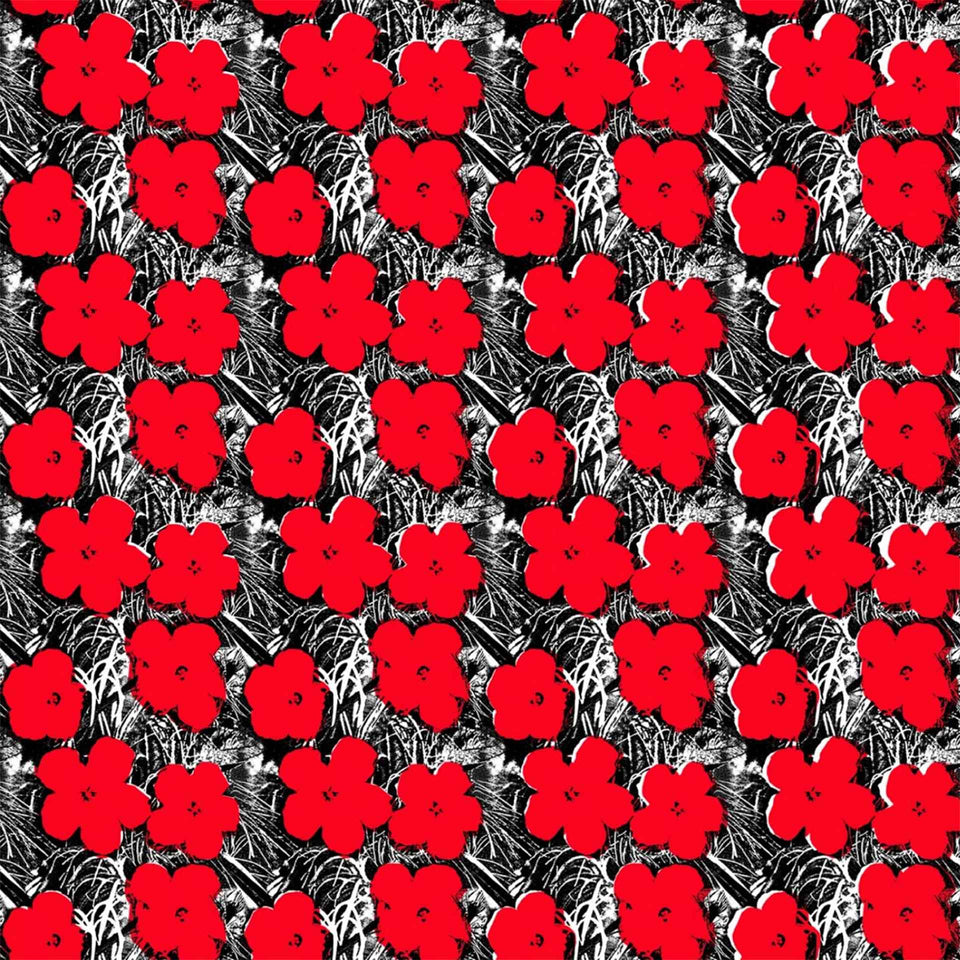 Andy Warhol Flowers Wallpaper