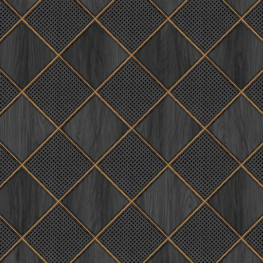 Black Wood Cane Webbing MRV-32 Wallpaper by Studio Roderick Vos + NLXL ...