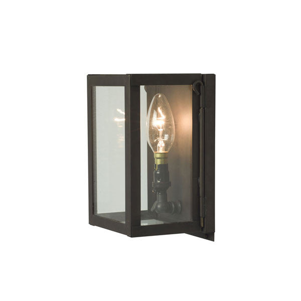 Miniature Box Wall Light Weathered Brass by Original BTC / Davey Light ...