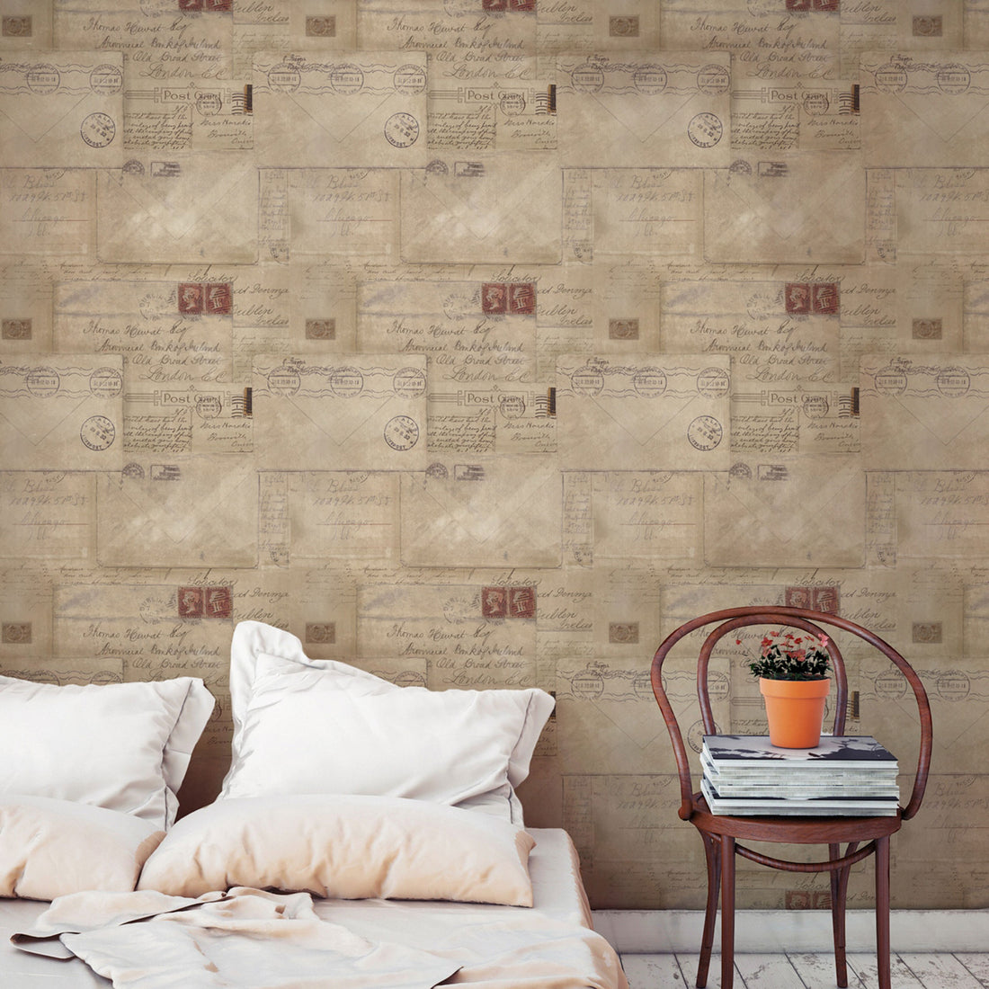Vintage Letters Wallpaper by MINDTHEGAP – Vertigo Home